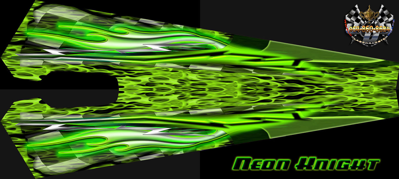 Neon Knight Green | Dragster | Wrap